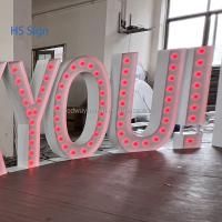 China Hongsen Factory 3ft LED Marquee Light Up Number Letters RGB Giant Sign 24V for sale