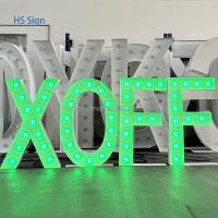 China Hongsen Custom RGB LED Marquee Letters 4ft Giant Light Up Numbers for Wedding Events for sale