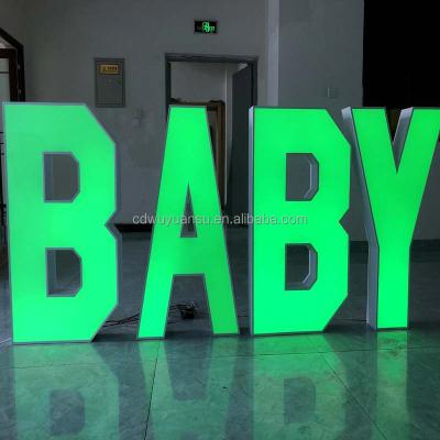 China Custom 3ft Marquee Letter LED Light Up Sign for Wedding Decoration Acrylic for sale