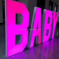 China Custom 3ft Marquee Letter LED Light Up Sign for Wedding Decoration Acrylic for sale