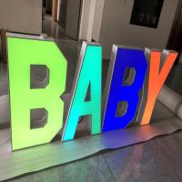 China Custom 3ft Marquee Letter LED Light Up Sign for Wedding Decoration Acrylic for sale