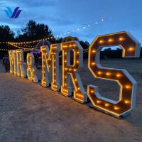 China HONGSEN Wholesale 3ft 4ft Giant LED Marquee Letters Large Love Light Up Letter Sign for Outdoor Home Use for sale