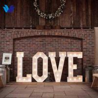China HONGSEN 3ft-6ft LED Marquee Letter Sign Light Up Alphabet for Wedding Party Indoor Outdoor for sale
