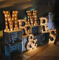 China HONGSEN 3ft-6ft LED Marquee Letter Sign Light Up Alphabet for Wedding Party Indoor Outdoor for sale