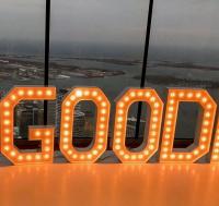 China HONGSEN 3ft-6ft LED Marquee Letter Sign Light Up Alphabet for Wedding Party Indoor Outdoor for sale