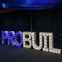 China HONGSEN Custom LED Marquee Letters 4ft RGB Light Up Sign Backdrop for Wedding Party Indoor Outdoor Decoration for sale