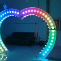 China HONGSEN Custom LED Marquee Letters 4ft 5ft Light Up Love Arch for Wedding Indoor Outdoor for sale