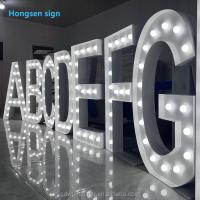 China HONGSEN Custom LED Marquee Letters 4ft 5ft Light Up Love Arch for Wedding Indoor Outdoor for sale