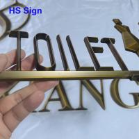 China Custom Engraved 5mm Metal Letters Brass Aluminium Business Gift Customizable Plating for sale
