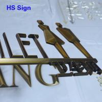 China Custom Engraved 5mm Metal Letters Brass Aluminium Business Gift Customizable Plating for sale