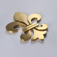China Custom Welded 3D Gold Metal Letter Sign Stainless Steel Channel Letter 300mm Depth DC 12V LED for Business Logo Wall for sale