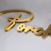 China Custom Stainless Steel Titanium Gold Electroplated Metal Letter Sign for Advertising Decoration for sale