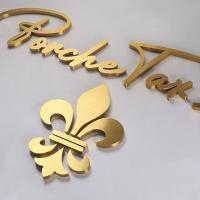 China Custom Stainless Steel Titanium Gold Electroplated Metal Letter Sign for Advertising Decoration for sale