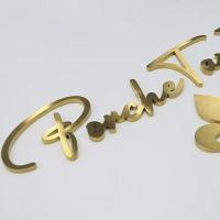 China Custom Stainless Steel Titanium Gold Electroplated Metal Letter Sign for Advertising Decoration for sale
