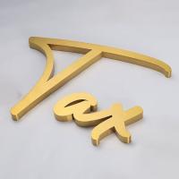 China Custom Stainless Steel Titanium Gold Electroplated Metal Letter Sign for Advertising Decoration for sale