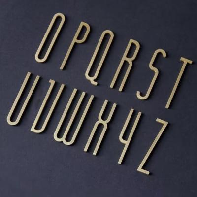 China Custom Metal Letters for Emergency Signs Building Code Stainless Steel Aluminum 3D Relief for sale