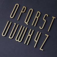 China Custom Metal Letters for Emergency Signs Building Code Stainless Steel Aluminum 3D Relief for sale