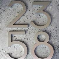 China Custom Metal Letters for Emergency Signs Building Code Stainless Steel Aluminum 3D Relief for sale