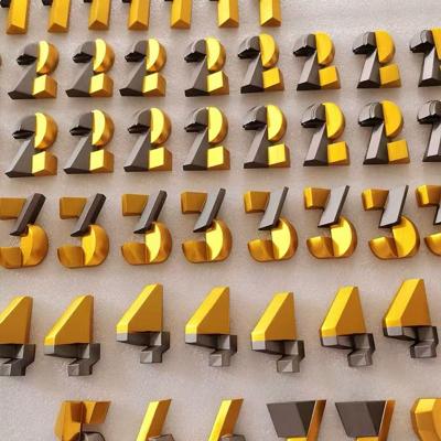 China Custom 3D Metal Letters Rust Resistant Coated for Hotel Digital Signage 2 Year Warranty for sale