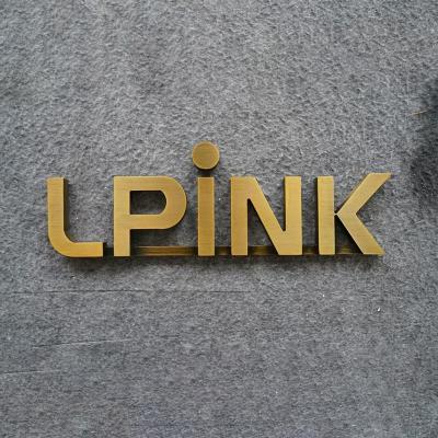 China Custom Metal Letters for Building Facades Stainless Steel Brass Aluminium 3D Relief for sale