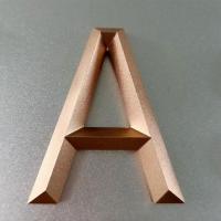 China Custom Metal Letters for Building Facades Stainless Steel Brass Aluminium 3D Relief for sale