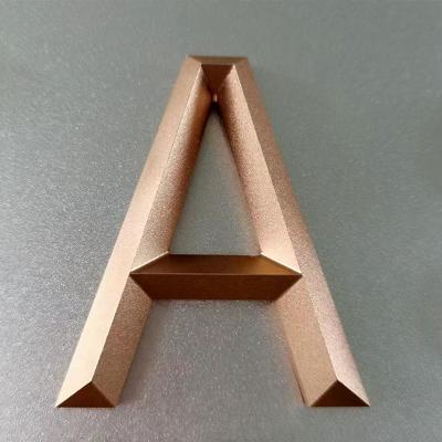 China Custom Sizes Rust-Resistant Relief Metal Letters for Restaurant Branding Signs 3D for sale