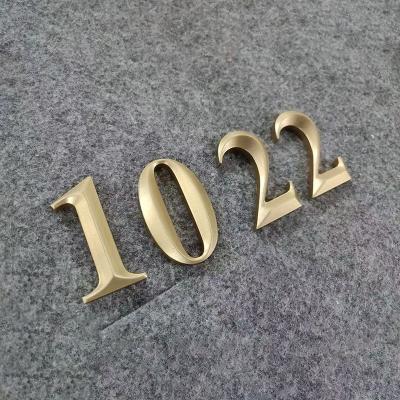 China Custom 3D Stainless Steel Brass Aluminium Metal Letters for Storefront Signage 5mm Thick for sale