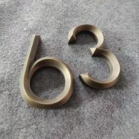 China Custom 3D Stainless Steel Brass Aluminium Metal Letters for Storefront Signage 5mm Thick for sale