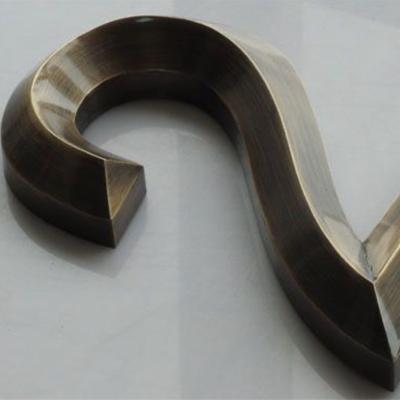 China Custom Metal Letter Sign for Building Facades Stainless Steel Outdoor Weatherproof 3D for sale