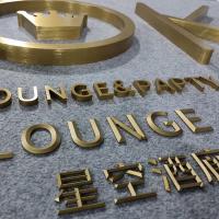 China Custom 3D Metal Letters and Numbers Brass Aluminum Signs for Business Logo Hotel Room Number for sale