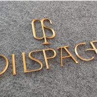 China Custom 3D Metal Letters Sign Brass Aluminium Logo Advertising Business Wall Sign for sale