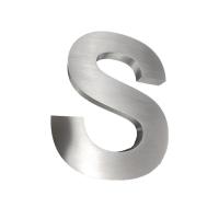 China Custom Polished Brass 3D Metal Letters Cursive Cutout Sign with Stand-off Mount for Indoor Wall Display for sale