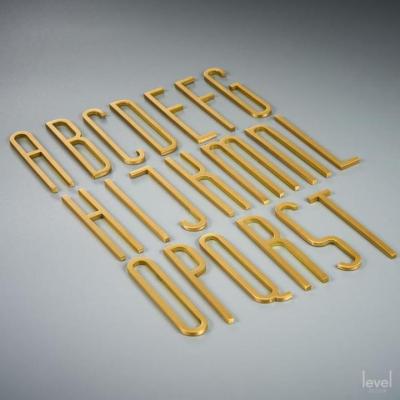 China Custom Metal Letters Sign for Home Decor Wedding Party Name Sign Aluminum Brass 3D for sale