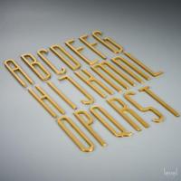 China Custom Metal Letters Sign for Home Decor Wedding Party Name Sign Aluminum Brass 3D for sale