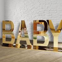 China HONGSEN Gold 3D PVC Marquee Letters 3 ft 4 ft for Wedding Party Event Decoration for sale