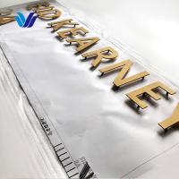 China HONGSEN Custom 3D Metal Gold Letters for Indoor Outdoor Advertising Signage 2kg LED for sale