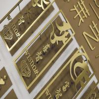 China Stainless Steel House Number Letters Sign Hotel Door Signage Custom 0V 30000H for sale