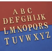China Golden Brushed Brass Alphanumeric Signs Self-Adhesive Solid Metal Hotel House Number 20-30g for sale