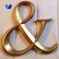 China HONGSEN Custom Brass Alphabet Letters CNC Engraved 3D Metal Sign for Indoor Outdoor Use for sale