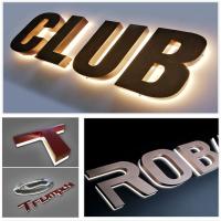 China Hongsen Custom Gold Channel Letter LED Sign 6000K 30W for Business Outdoor Illuminated for sale