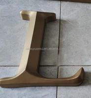 China HONGSEN Custom 3D Brushed Solid Brass Letters Sign for Indoor Outdoor with LED Light Strip 6000K 50000Hrs for sale