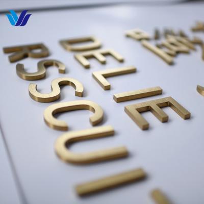 China Customized 3D LED Stainless Steel Wall Sign Big Letter Logo 100V-240V Indoor Outdoor for sale
