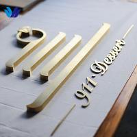 China Customized 3D LED Stainless Steel Wall Sign Big Letter Logo 100V-240V Indoor Outdoor for sale