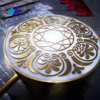 China Stainless Steel Titanium Hollow Carved Double Sided Outdoor LED Light Box 6000K 30000H for sale