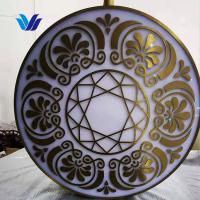 China Stainless Steel Titanium Hollow Carved Double Sided Outdoor LED Light Box 6000K 30000H for sale