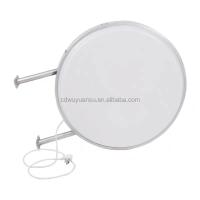China Factory Direct Wholesale Blank UV Pattern Blister Flat Aluminum Metal Double-sided Light Box DC 12V Round for sale