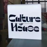 China HONGSEN Custom LED Light Box Sign 50x50cm Acrylic Advertising Board for Indoor Outdoor Use for sale