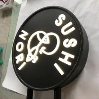 China Hongsen Custom Round LED Light Box Sign Outdoor Advertising 6500K 30000Hrs for sale