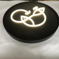 China Hongsen Custom Round LED Light Box Sign Outdoor Advertising 6500K 30000Hrs for sale