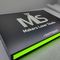 China Custom 3D Acrylic LED Light Up Logo Letters Sign for Business Advertising 6000K for sale